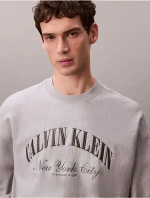 Calvin Klein Terry Logo Graphic Relaxed Sweatshirt