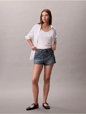 Calvin Klein Frayed Shorts For Women