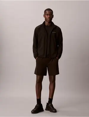 Calvin Klein Graphic Monogram Woven Shorts - Black