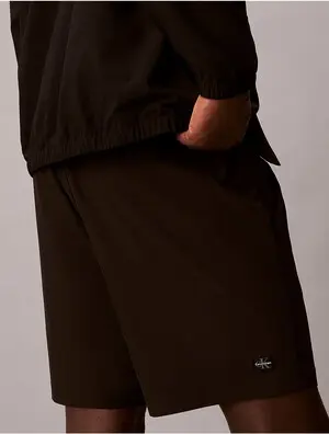 Calvin Klein Graphic Monogram Woven Shorts - Black