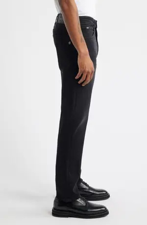 BOSS Ogden Straight-leg Jeans - Black
