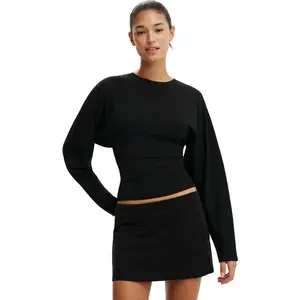 COTTON ON Blair Batwing Long Sleeve Black