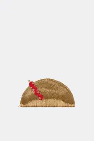 SIMONMILLER SIMONMILLER Beaded Lune Clutch Old Fashioned
