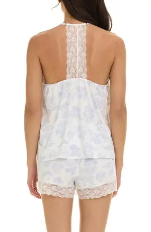 Flora Nikrooz Eloise Floral Short Pajamas - Light Blue