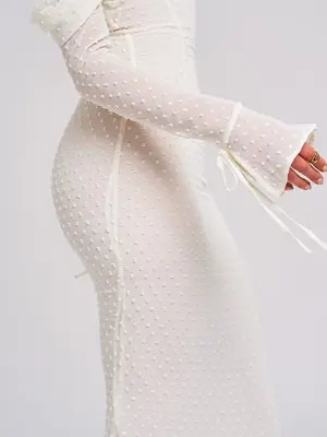 MISS CIRCLE NEW YORK Off-shoulder Mermaid Maxi Dress
