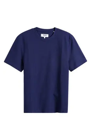 WAX LONDON Dean Organic Cotton T-shirt - Cobalt Blue