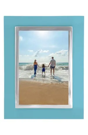 MARIPOSA Bordered 5 X 7-inch Picture Frame - Teal