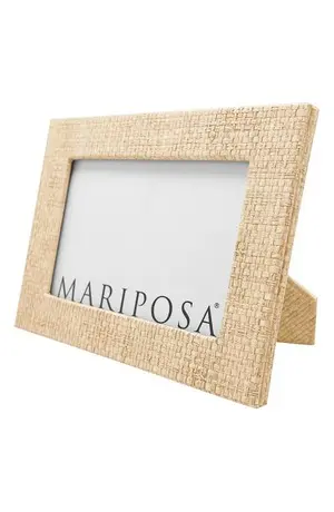 MARIPOSA Coconut Grove Grasscloth 4 X 6-inch Picture Frame