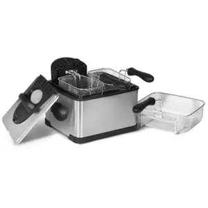 MEGACHEF 4.23 Quart Stainless Steel Electric Deep Fryer With Timer