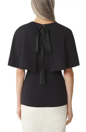 LANVIN Cape T-shirt In Cotton And Silk