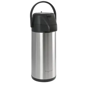 MEGACHEF 3.17 Quart Stainless Steel Vacuum Body Pump Cap Air Pot