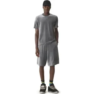 LANVIN Velvet Bermuda Shorts - Dark Grey