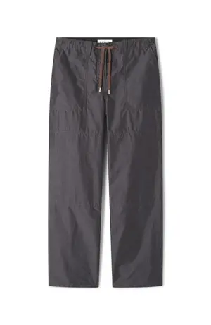 LANVIN Wide-leg Chambray Pants - Black