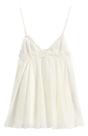 SKIMS Romance Silk Babydoll Slip - Ivory