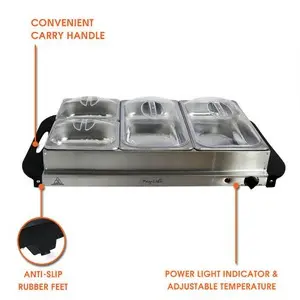 MEGACHEF Buffet Server & Food Warmer