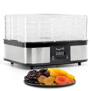 MEGACHEF 5 Tray Food Dehydrator With Timer And Temperature Control