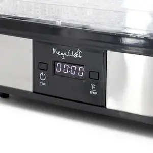 MEGACHEF 5 Tray Food Dehydrator With Timer And Temperature Control