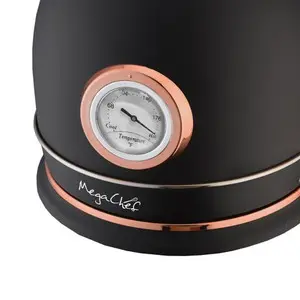 MEGACHEF 1.9 Quart Half Circle Electric Tea Kettle With Thermostat