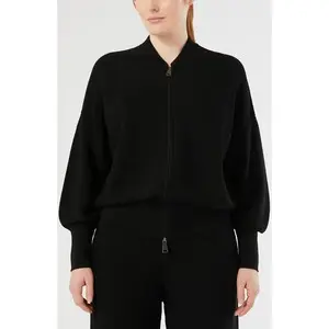 Marina Rinaldi Rafia Bomber Jacket