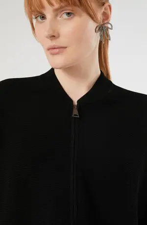 Marina Rinaldi Rafia Bomber Jacket