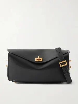 Balenciaga Paris Vii Leather Shoulder Bag - Black