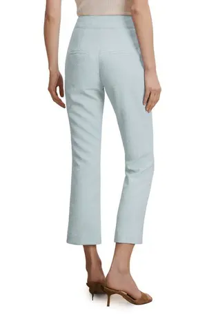 Veronica Beard Dell Pintuck Crop Pants