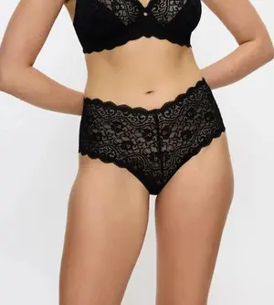 TRIUMPH Amourette High-waisted Lace Brief Black
