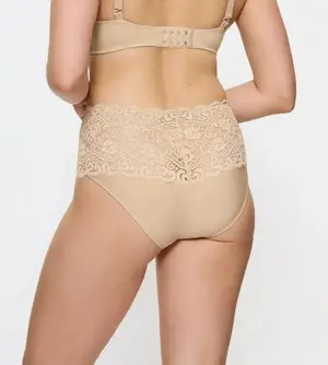 TRIUMPH Amourette High-waisted Lace Brief - Black