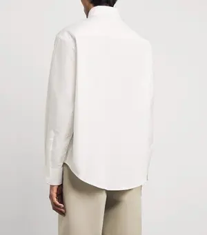 AMI Paris Cotton De Coeur Oxford Shirt - White