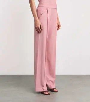 Veronica Beard Marbeau Wide-leg Trousers - Pink