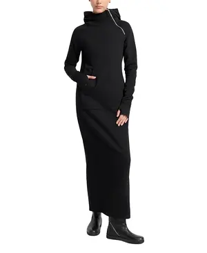 MARCELLA Sweatshirt Dress - Black