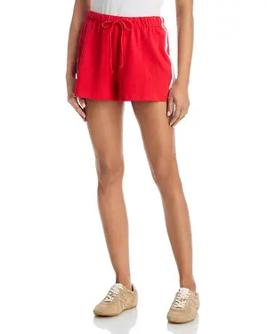 Aqua Jordan Side Striped Shorts - Red