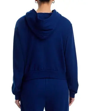 Aqua Snap-front Hoodie - Tide