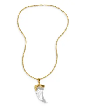 Alexis Bittar Liquid Lucite Horn Pendant Necklace