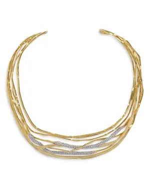 Alexis Bittar Solanales Crystal Woven Collar Necklace