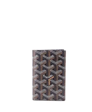 GOYARD Medium Vertical Bifold Wallet Coated Canvas - Black