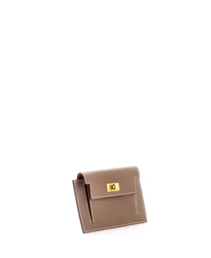 HERMES Kelly Pocket Compact Wallet Epsom
