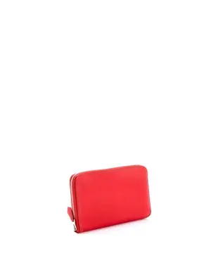 Hermès Long Azap Zip Around Wallet Chevre Mysore - Red