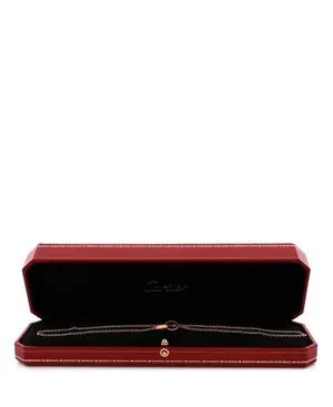 CARTIER Love Interlocking Necklace 18k Rose Gold, 17.25