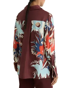 REISS Lia Print Placement Shirt