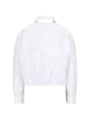 JIL SANDER Technical Faille Jacket - White