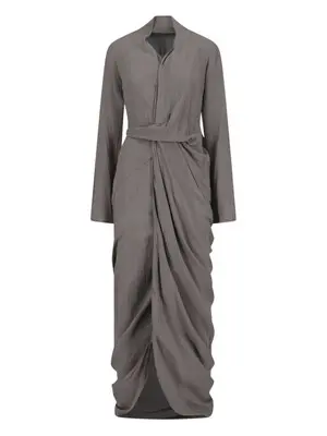 Rick Owens Maxi "wrapped" Dress - Brown