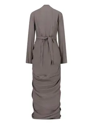 Rick Owens Maxi "wrapped" Dress - Brown