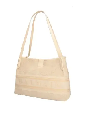 Balmain Release" Cotton Tote Bag - Beige