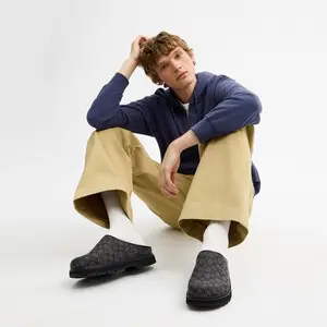 COACH Sport Clog In Signature Jacquard - Graphite/black