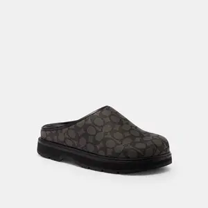 COACH Sport Clog In Signature Jacquard - Graphite/black