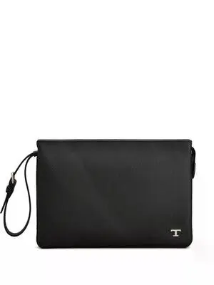 TOD'S Logo Pouch Wallet - Black