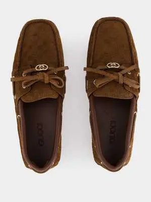 Gucci Gg Calfskin Moccasins