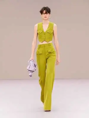 Zimmermann Luna Wool Waistcoat - Green