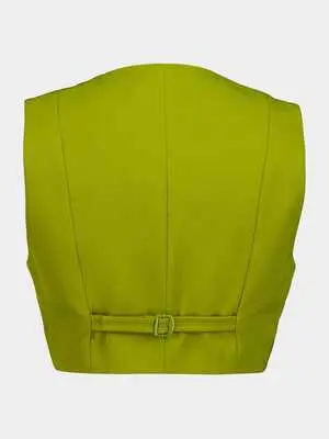 Zimmermann Luna Wool Waistcoat - Green